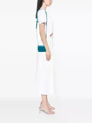 Bottega Veneta 2012-2026 Candy Paper Calfskin Intrecciato Cassette Crossbody Bag - Blue