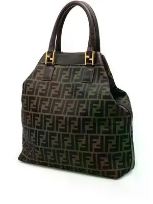 Fendi 20th Century Zucca Canvas Tote Bag