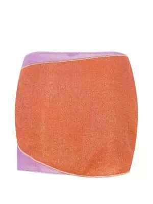 Oseree Lumière Double Asymmetrical Mini Skirt
