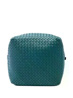 Bottega Veneta Woven Nappa Leather Cube Shoulder Bag - Blue