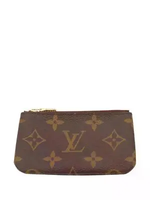 LOUIS VUITTON 2018 Monogram Key Pouch Coin Pouch - Brown