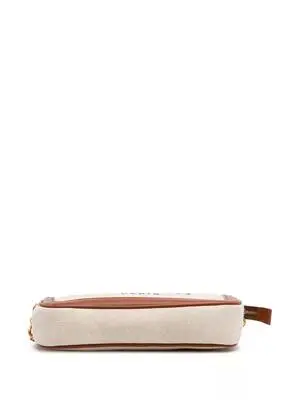 Balmain Mini Canvas B Army Logo Satchel - Neutrals