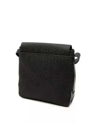 Celine 20th Century C Macadam Canvas Shoulder Bag - Black