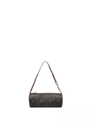 LOUIS VUITTON 1990-2010 Monogram Papillon Pochette Handbag - Brown