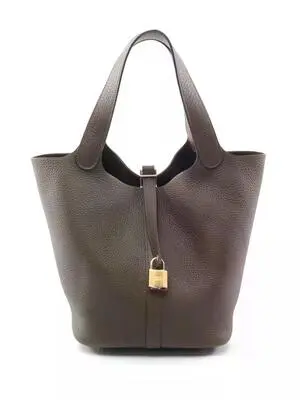 Hermès 2026 Clemence Picotin Lock 22 Handbag - Brown