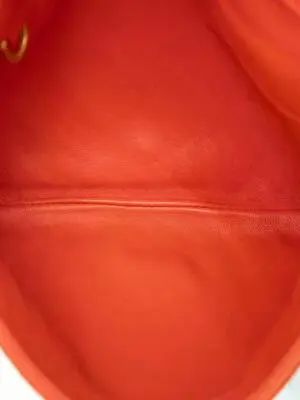 Bottega Veneta Woven Nappa Leather Flap Crossbody Bag - Orange