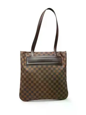 LOUIS VUITTON 2001 Damier Ebene Clifton Tote Bag - Brown