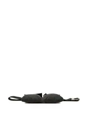 Gucci Gg Canvas Double Pocket Belt Bag - Black