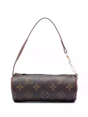LOUIS VUITTON 1990-2010 Monogram Papillon Pochette Handbag - Brown