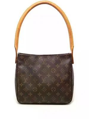 LOUIS VUITTON 2002 Monogram Looping Mm Shoulder Bag - Brown