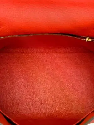 Hermès 2015 Clemence Kelly Ii Retourne 28 Satchel - Orange
