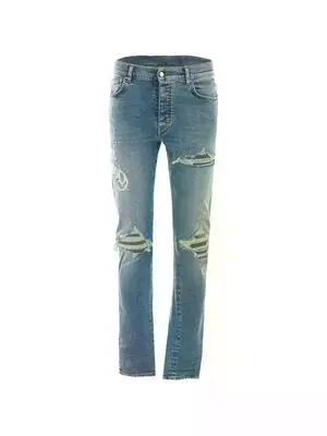 Amiri Hollywood Mx1 Distressed Denim Jeans - Blue