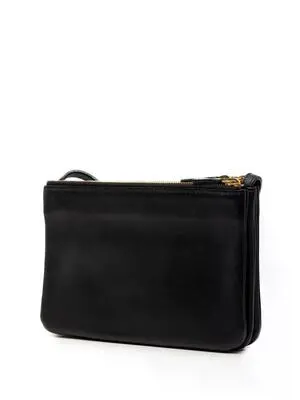 Celine Lambskin Trio Crossbody Bag - Black