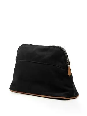 Hermès Toile Bolide Trousses De Voyage Pm Vanity Bag - Black