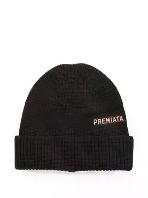 Premiata Halta Logo-patch Beanie Hat - Brown