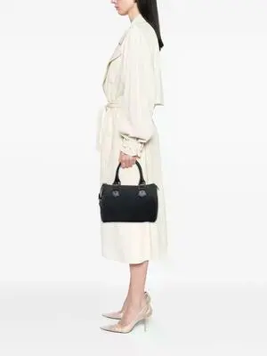 Fendi 2010-2026 Zucca Canvas Boston Bag - Black