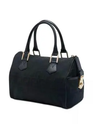Fendi Zucca Canvas Boston Bag