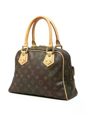 LOUIS VUITTON Monogram Manhattan Pm Handbag - Brown