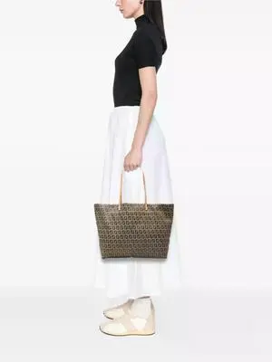Fendi 2000-2010 Zucchino Canvas Tote Bag - Brown