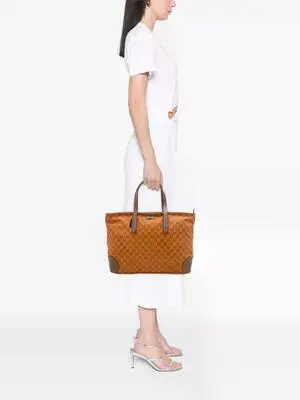 Gucci 2016-2026 Gg Canvas Web Tote Bag