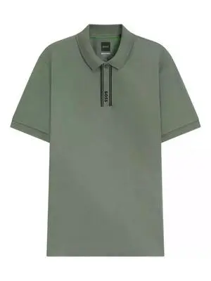 BOSS Striped-placket Polo Shirt