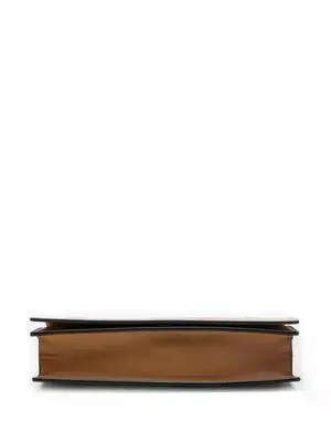 Celine 2017 Leather Frame Wallet On Chain Crossbody Bag - Brown