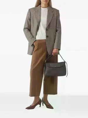 Max Mara Max Mara Houndstooth Wool Blazer Brown