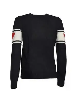 MC2 SAINT BARTH Logo Intarsia Heart Motif Sweater