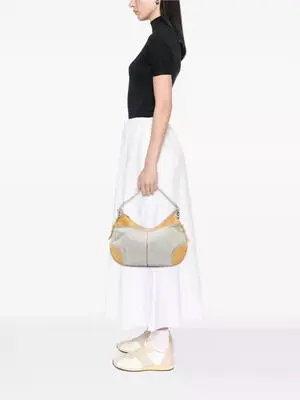 Celine 2007 Macadam Denim Hobo Bag - Blue