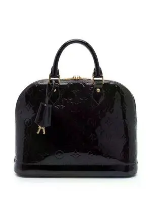LOUIS VUITTON 2014 Monogram Vernis Alma Pm Handbag - Purple
