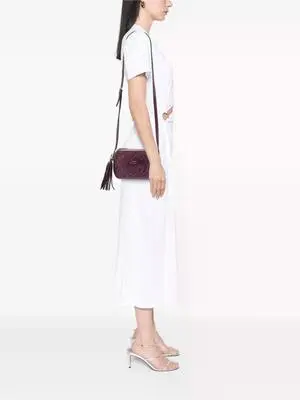 Gucci Metallic Calfskin Soho Disco Crossbody Bag - Red