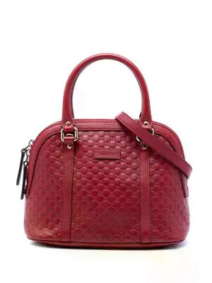 Gucci 2016-2026 Mini Microguccissima Dome Satchel - Red