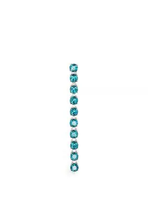 FORTE_FORTE Glass-embellished Drop Earrings - Silver
