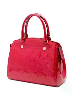 LOUIS VUITTON 2015 Monogram Vernis Brea Pm Satchel