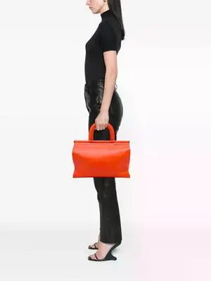 Bottega Veneta 2012-2026 Leather Intrecciato Frame Top Handle Bag Handbag