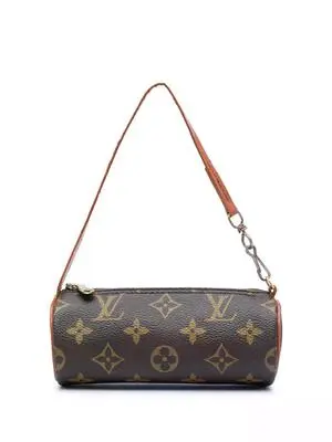 LOUIS VUITTON 1990-2010 Monogram Papillon Pochette Handbag - Brown