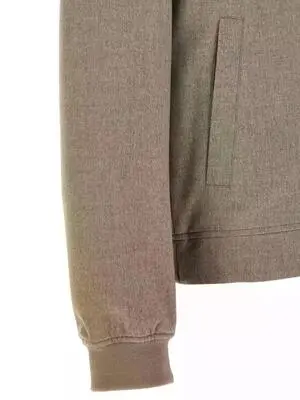 Brunello Cucinelli Mélange-texture Zip-up Bomber Jacket