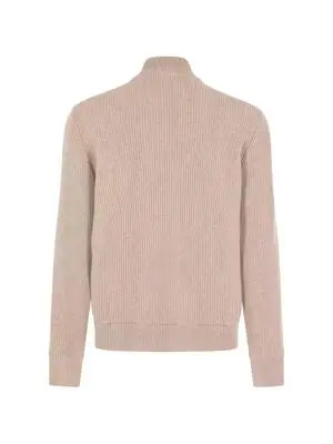 Brunello Cucinelli Suede-panel Cardigan