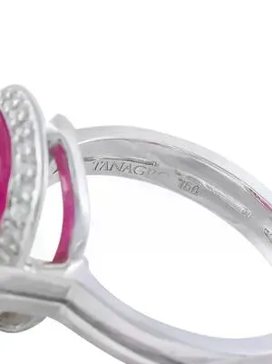 LB EXCLUSIVE 18k White Gold Ruby And Diamond Ring