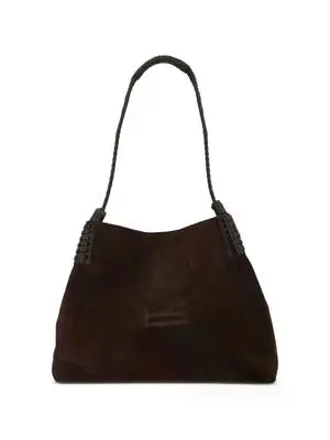 Etro Medium Libra Suede Tote Bag - Brown