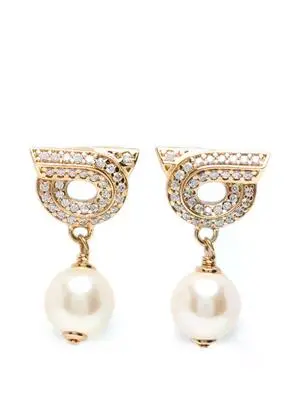 FERRAGAMO Gancio Pearl-drop Earrings