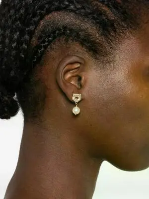 FERRAGAMO Gancio Pearl-drop Earrings