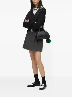 Karl Lagerfeld Small Ikon Pebble Satchel Bag
