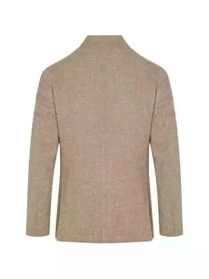 Boglioli Mandarin-collar Button-up Jacket - Neutrals