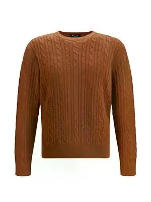 Loro Piana Treccia Sweater - Brown