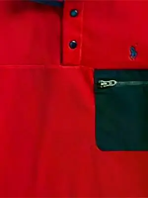 Polo Ralph Lauren Mock-neck Fleece Sweater With Zip Pocket