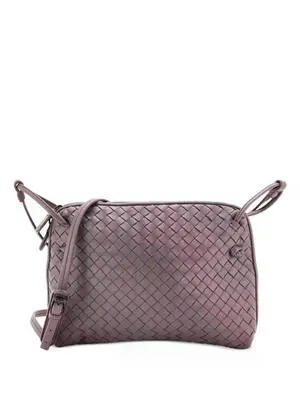 Bottega Veneta Nodini Intrecciato Nappa Small Crossbody Bag - Purple