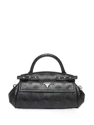 Guess Diana Logo-embossed Top-handle Tote Bag - Black
