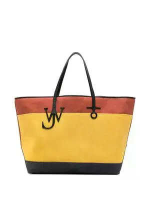 JW Anderson Tote Bag With Logo Pendant - Yellow