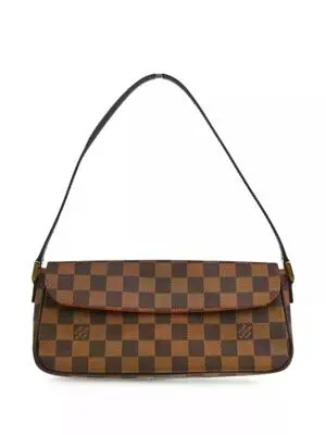 LOUIS VUITTON Damier Ebene Recoleta Shoulder Bag - Brown